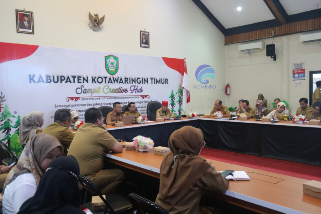 Asisten III Setda Kotim Pimpin Evaluasi SPBE - Diskominfo Kotim