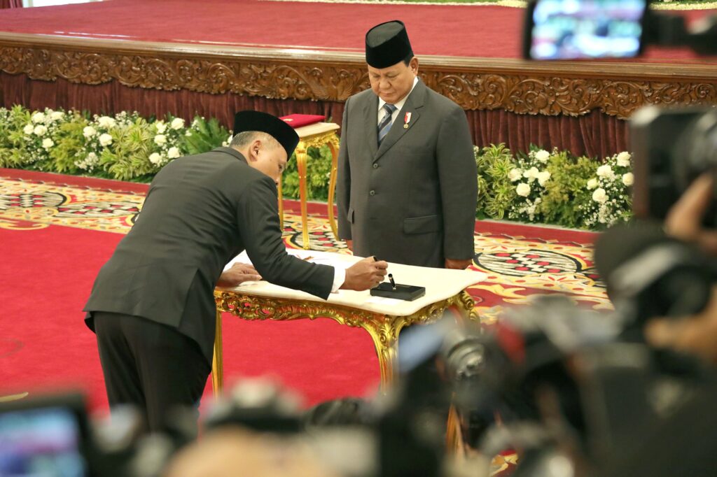 Presiden Prabowo Subianto Lantik Nugroho Sulistyo Budi Sebagai Kepala BSSN - Diskominfo Kotim